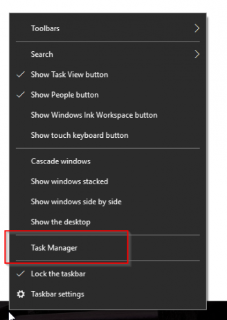 Right click taskbar - MalwareFox