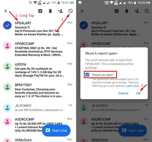 How to Block Unwanted SMS text Messages on Android - MalwareFox